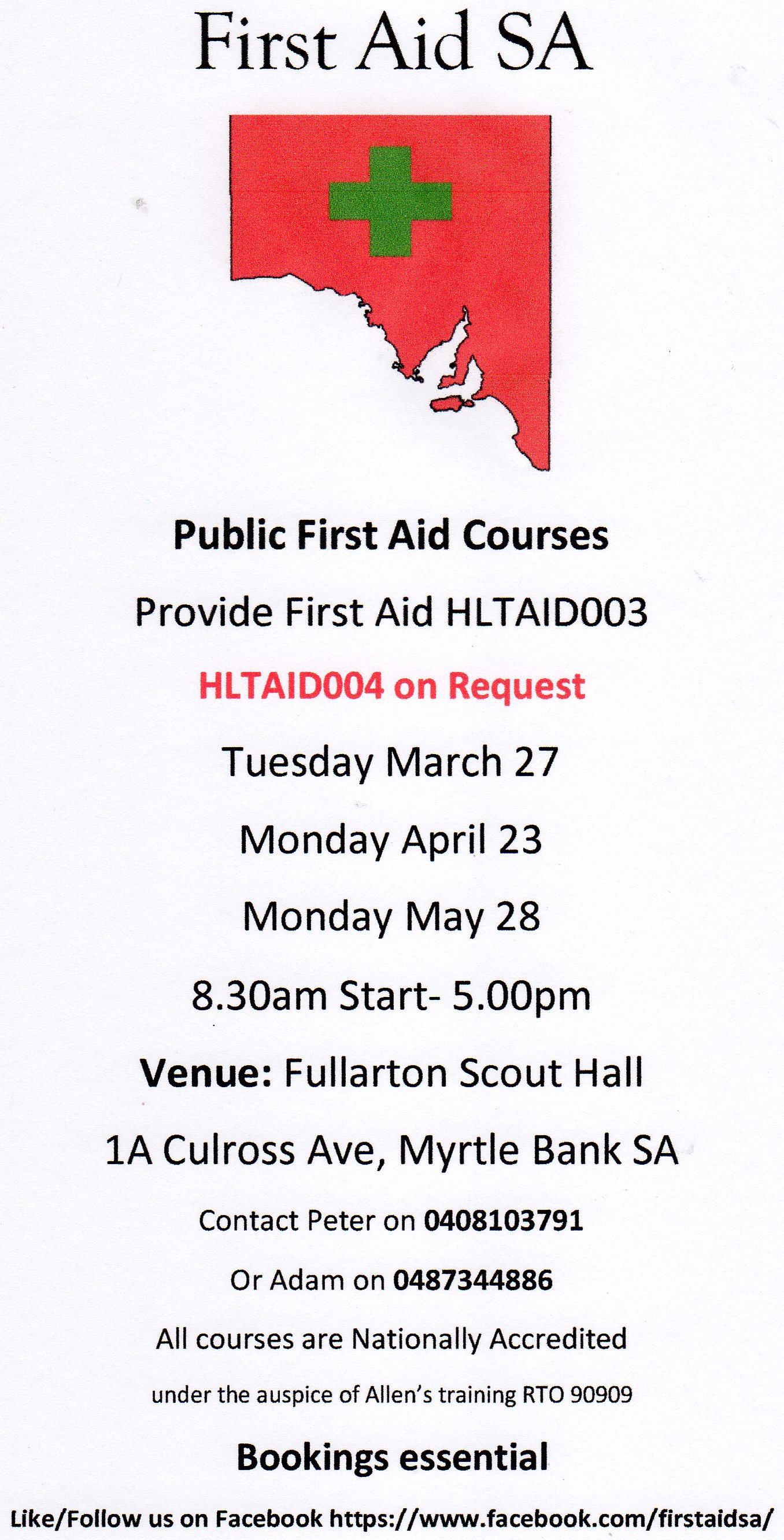 Events – First Aid SA